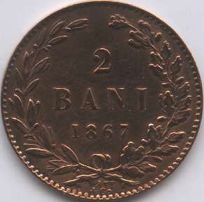2 bani 1867 - Monede româneşti