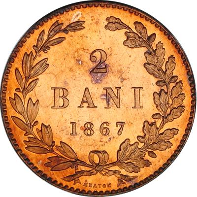 2 bani 1867 - Romanian Coins